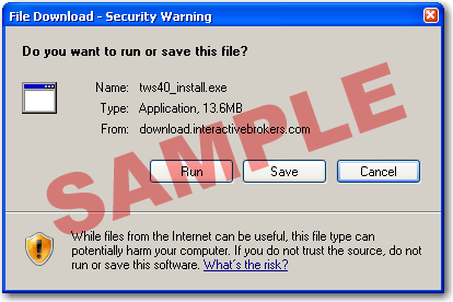 Trader Workstation (TWS) Installation Instructions