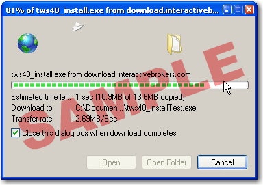 Trader Workstation (TWS) Installation Instructions